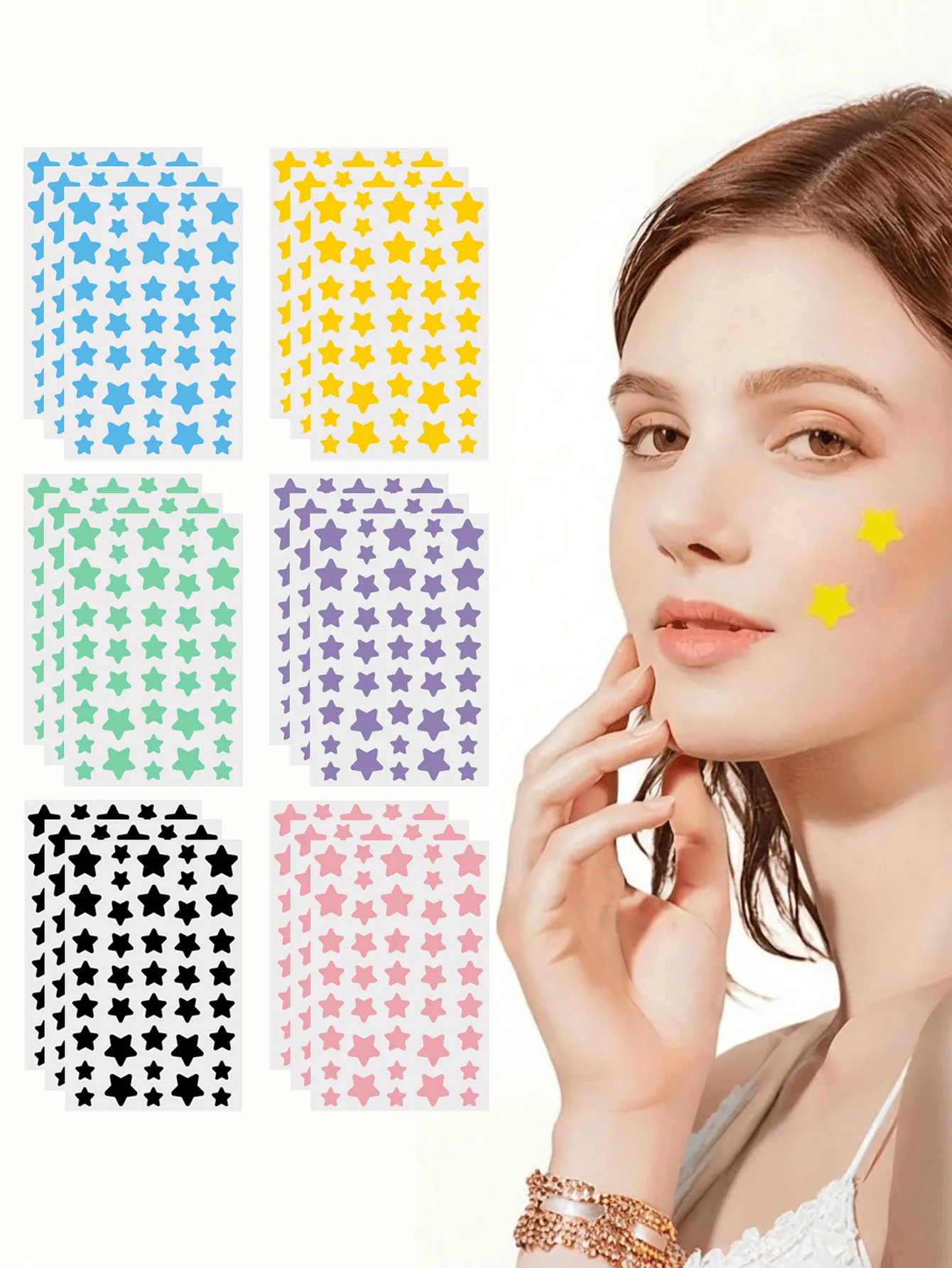 240 Pieces/Cute Star Face Stickers, Fun Cartoon Star Decals, Waterproof ...
