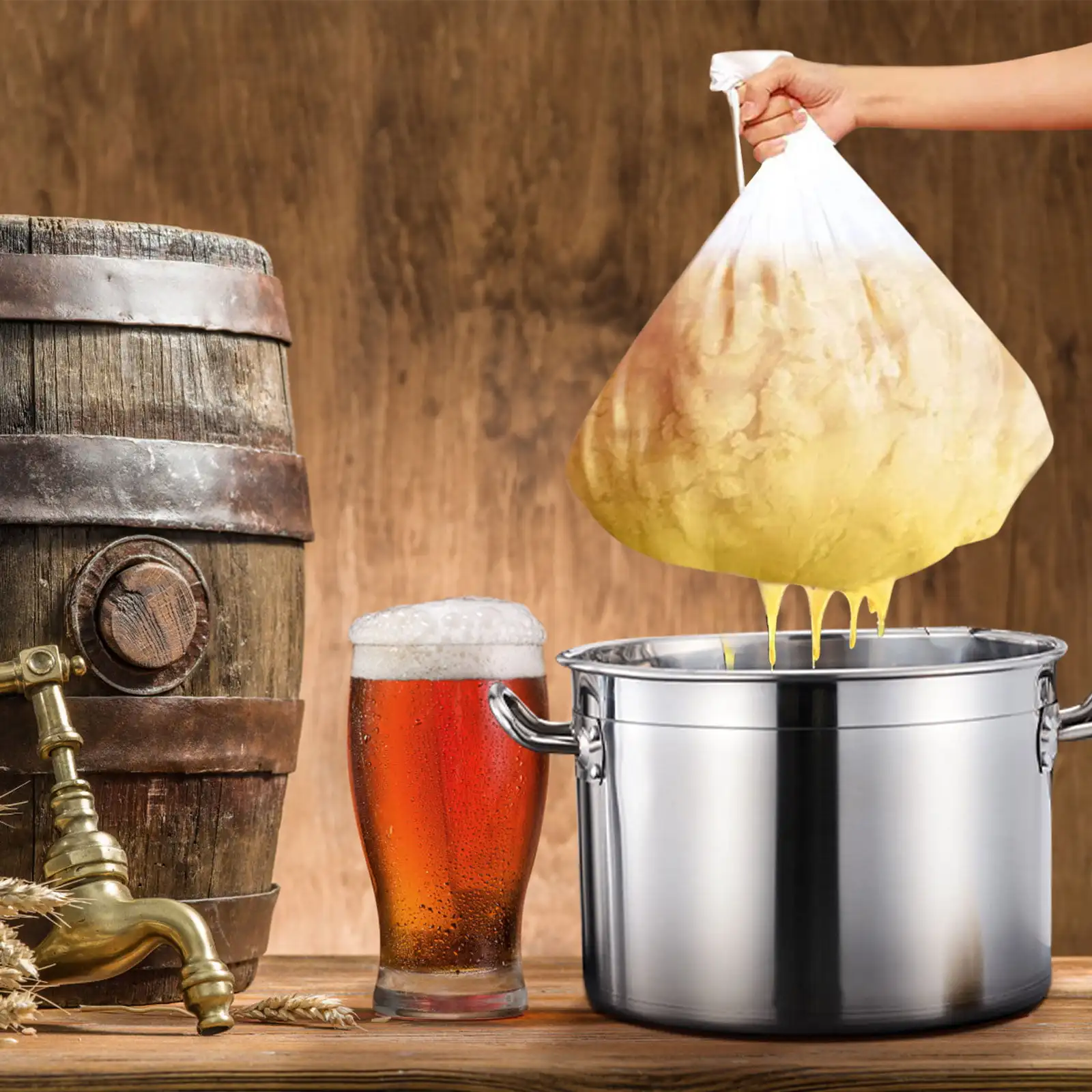 Homebrew-Mesh-Filtro-Bag-para-Brewing-Malt-Boiling-Wort-Mash-Filtro ...