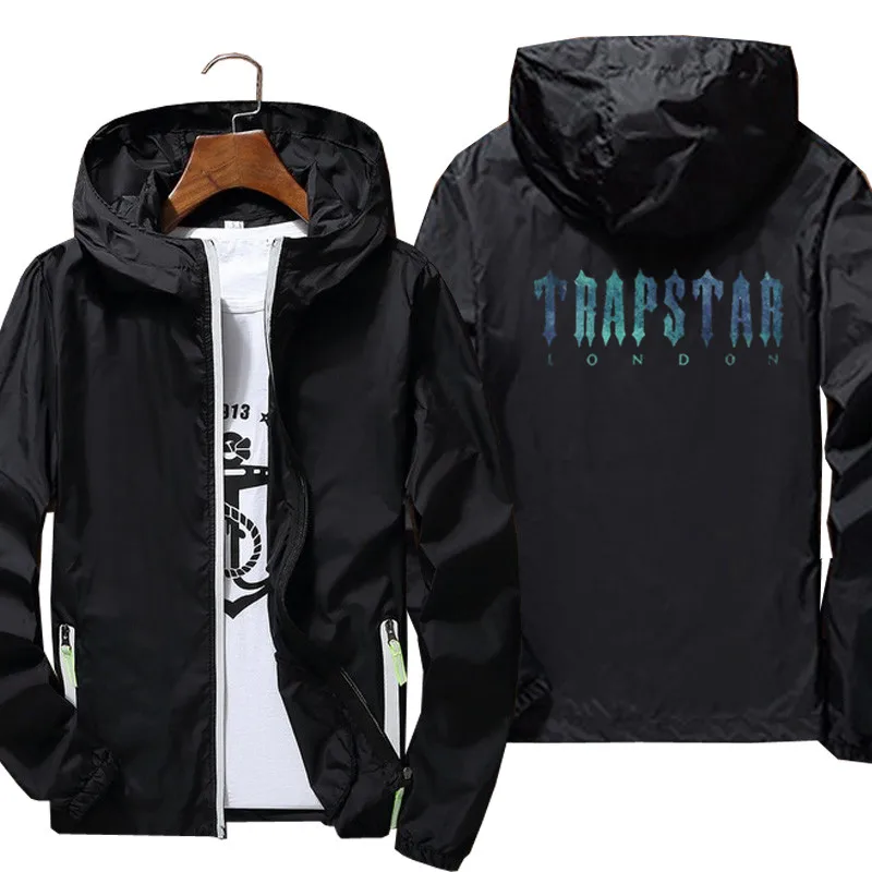 Trapstar London Spring Summer Hooded Men's Streetwear Jacket Windproof ...