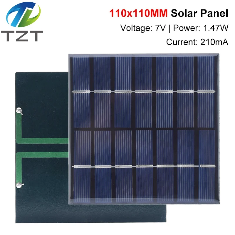 DIYTZT-7V-210mA-1-47-W-Panel-Solar-policristalino-110-110MM-Mini ...