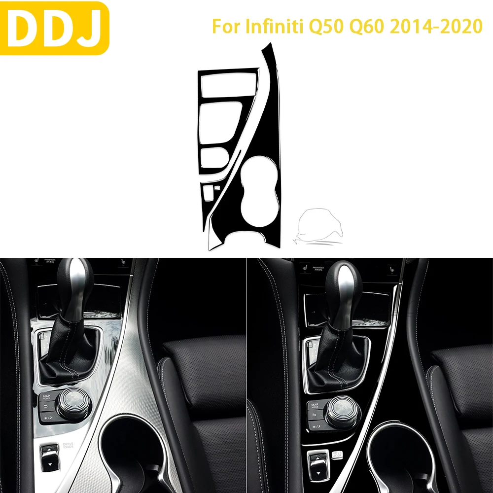 For Infiniti Q50 Q60 2014-2020 Car Accessories Plastic Black Interior ...