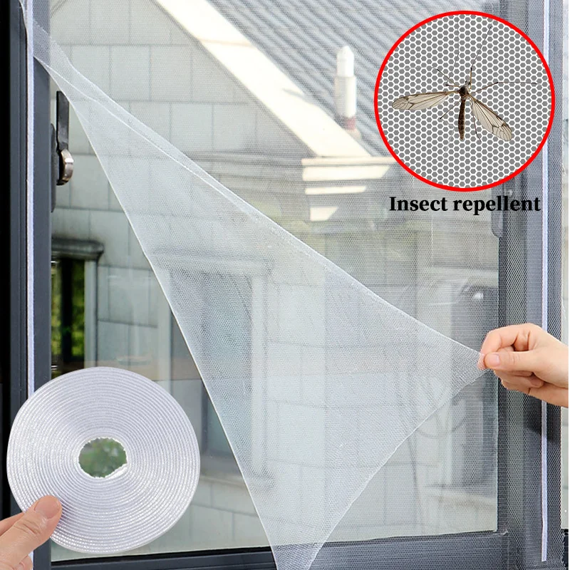 Window Mosquito Net Self-adhesive Anti Mosquito Door 1/2pcs Dust proof ...