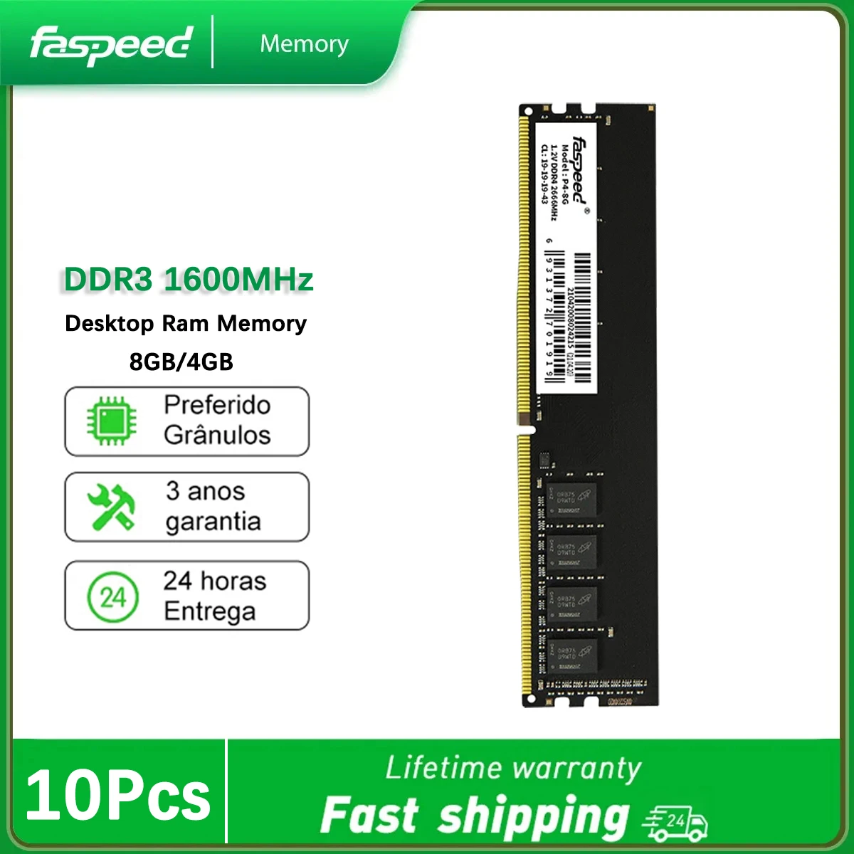 Wholesale-Faspeed-Memory-Ram-DDR3-8GB-1600MHz-Memoria-Ram-DDR-3-4GB-U ...