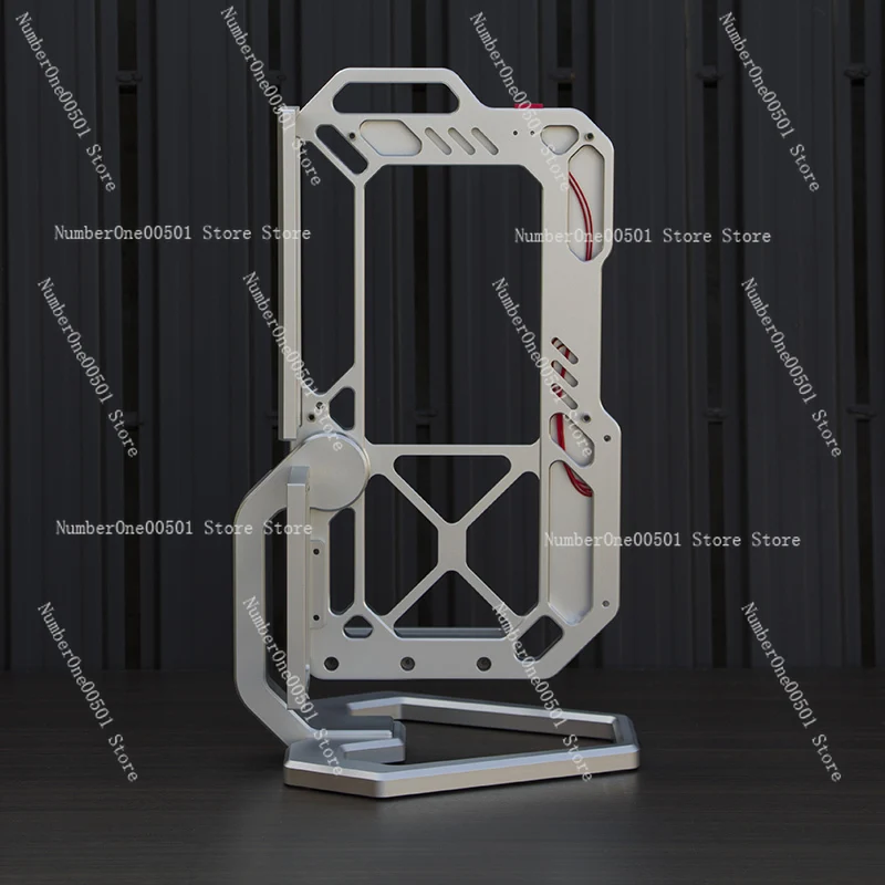 Open Frame ITX SFX Portable Vertical Mount Gaming PC Case Aluminum Mini ...