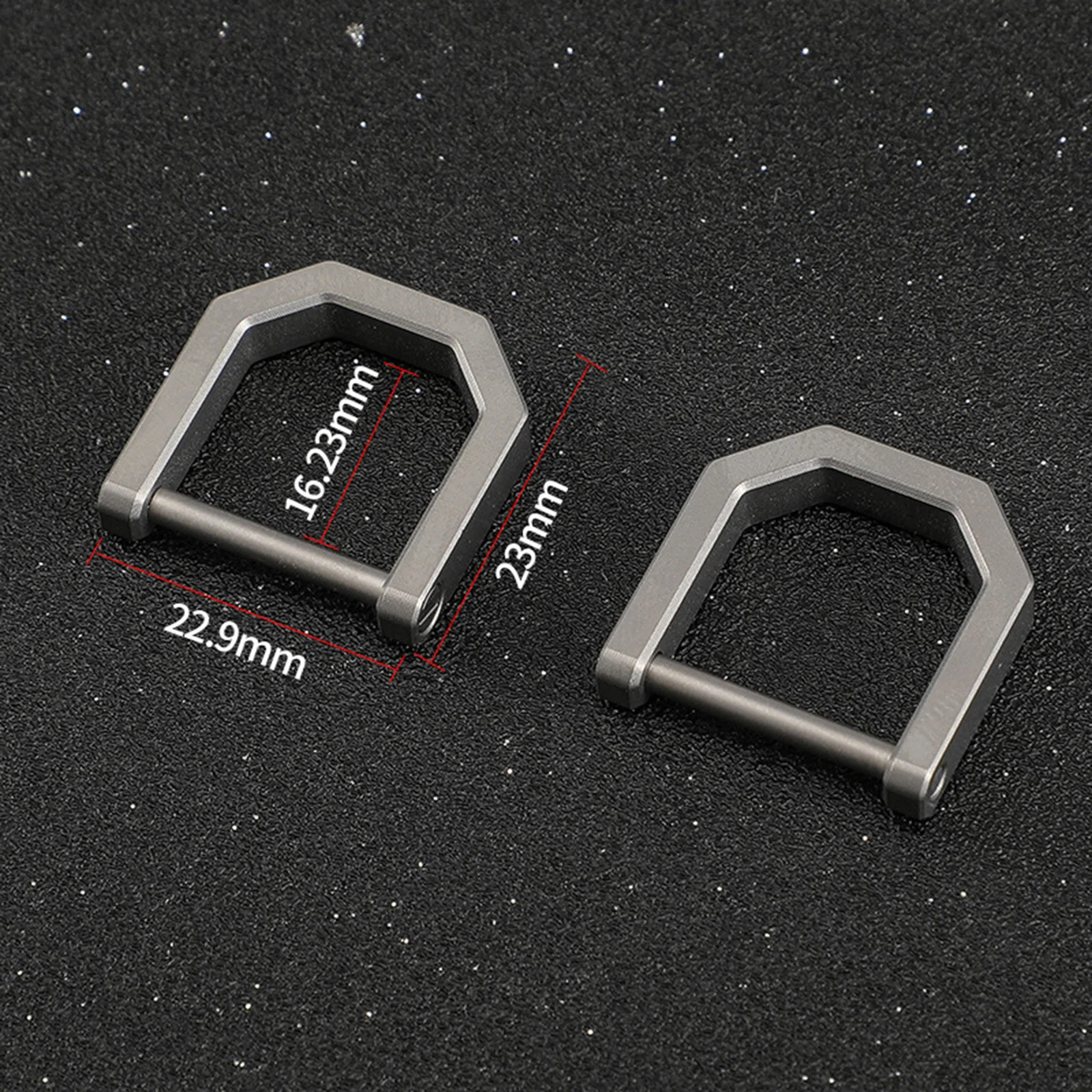 Titanium-Alloy-Key-Ring-With-Screw-Horseshoe-Buckle-D-shaped-Buckle ...