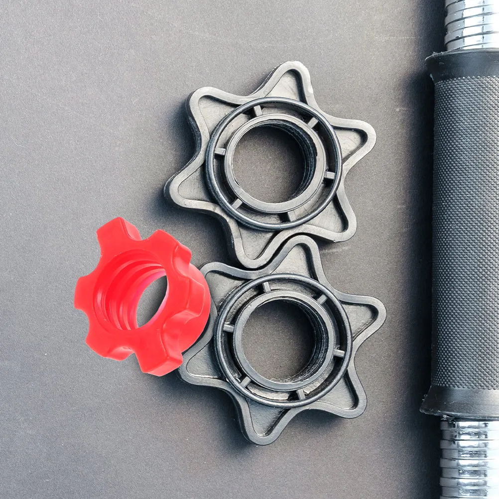 4Pcs Barbell Locking Nuts Fitness Equipment Secure Clamps for Dumbbell ...