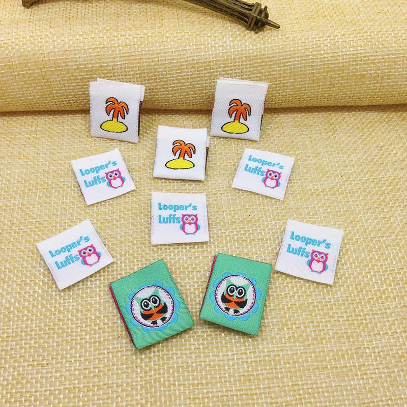 Customized Brand Name Clothing Labels For Textile Logo Garment Woven ...