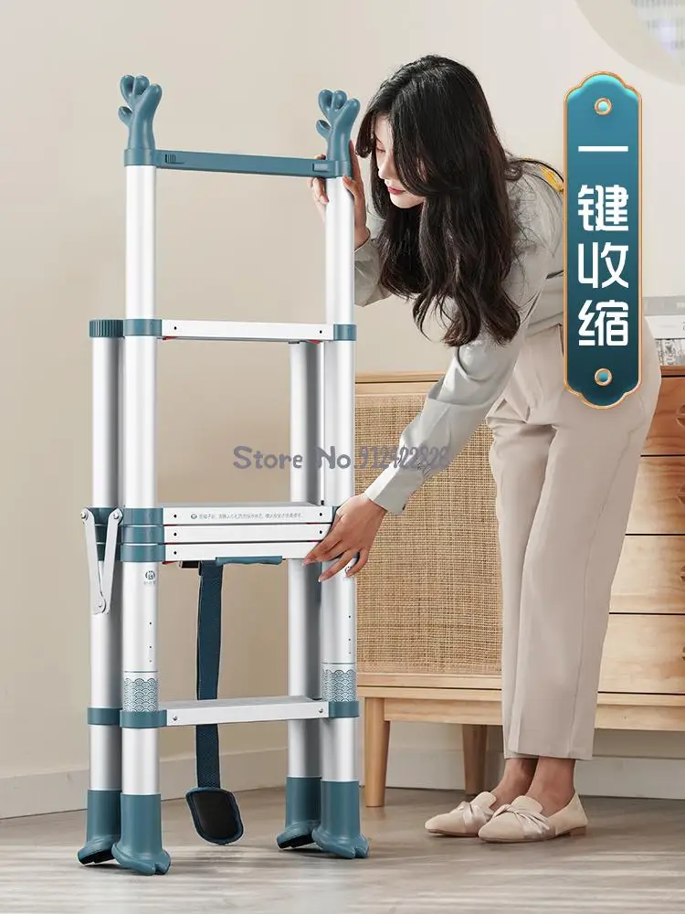 Household-ladder-folding-double-ladder-elevator-indoor-multi-function ...