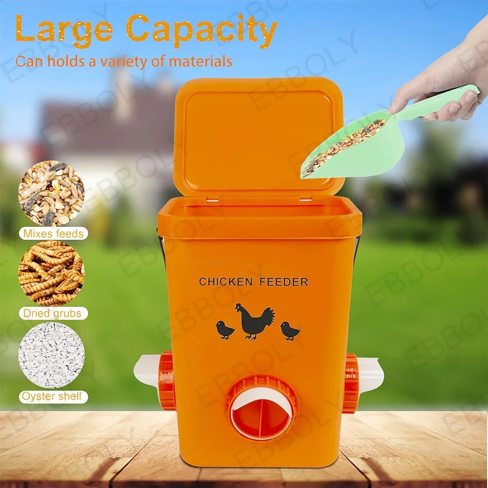 Upgrade DIY Chicken Feeder Poultry Feed Kit Waterproof Mouseproof Hen ...