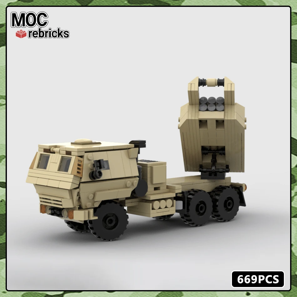 MOC-Military-Series-American-M142-Himars-Self-propelled-Rocket-Launcher ...