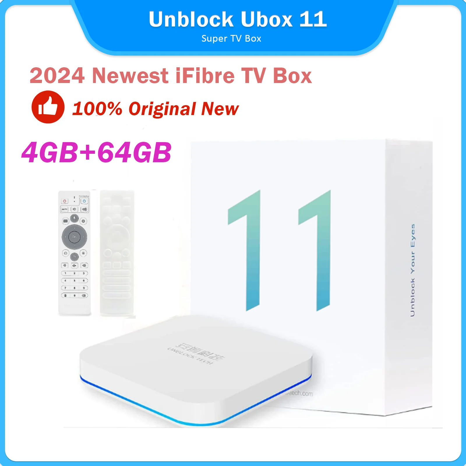Genuine-2024-Newest-Unblock-Tech-UBOX-11-4GB-64GB-Android-12-0-best-set ...