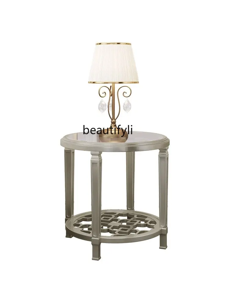 American-Living-Room-Light-Luxury-Corner-Table-Household-Sofa-Side ...