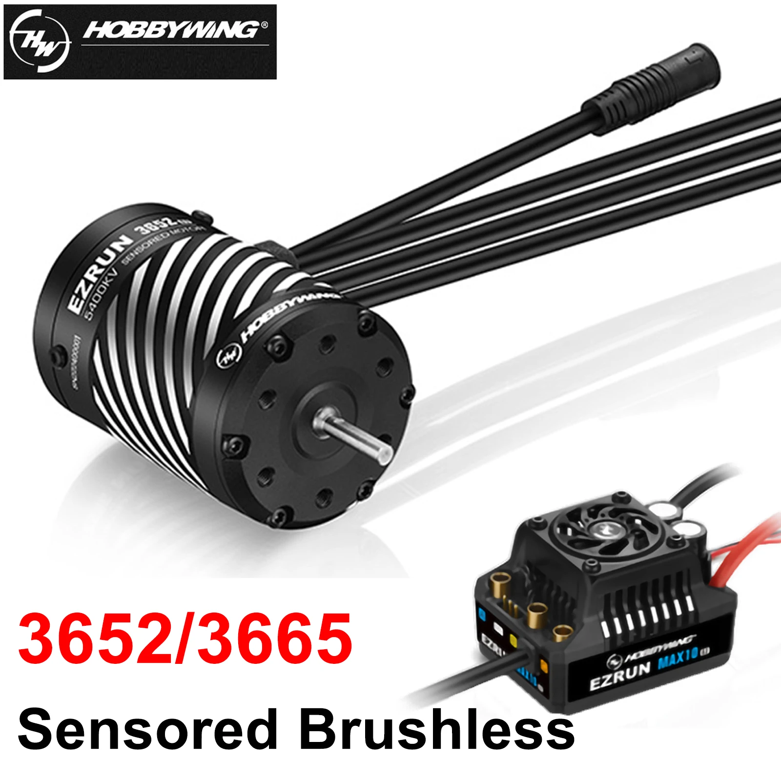 Hobbywing-EZRun-3652-3665-G3-Waterproof-Sensored-Brushless-Motor-with ...