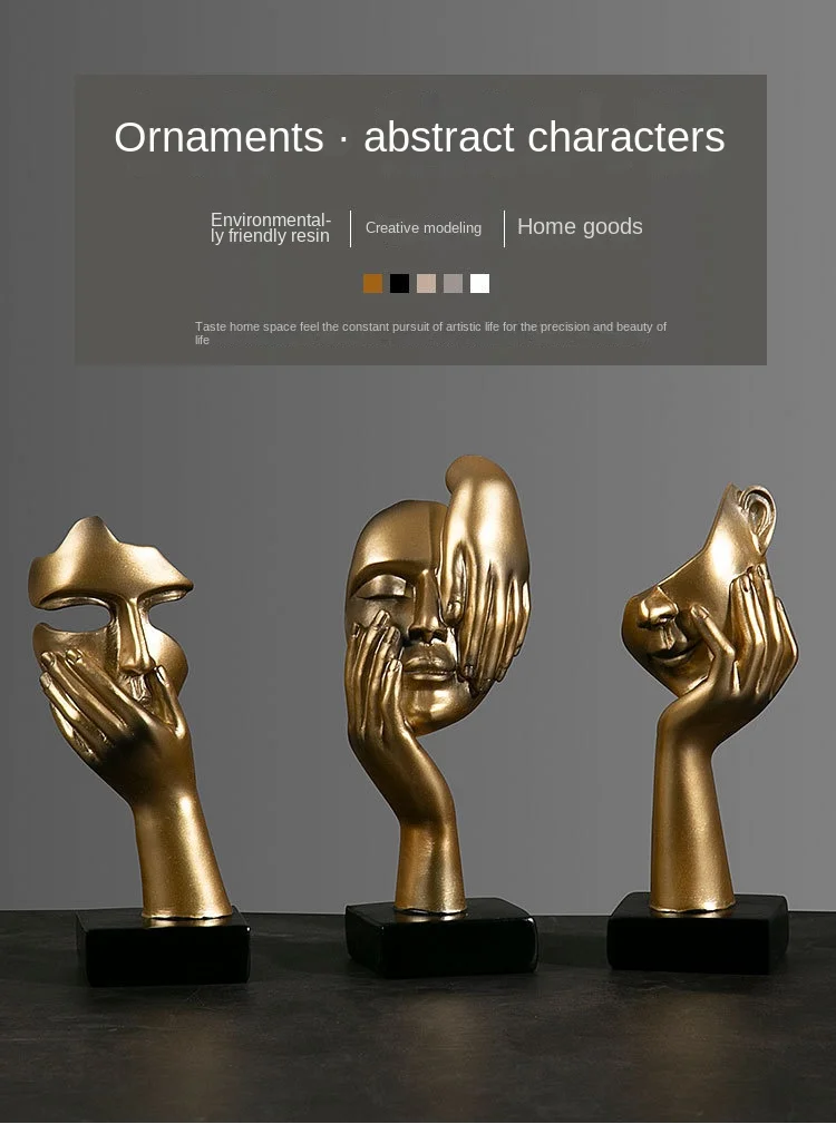 European Handicraft Decoration Simple Creative Abstract Figure ...