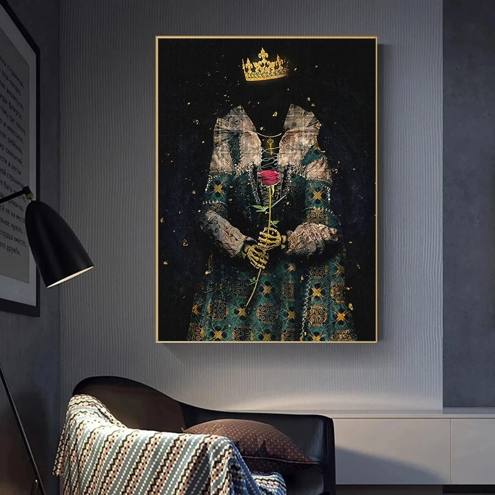 Queen Skeleton Painting