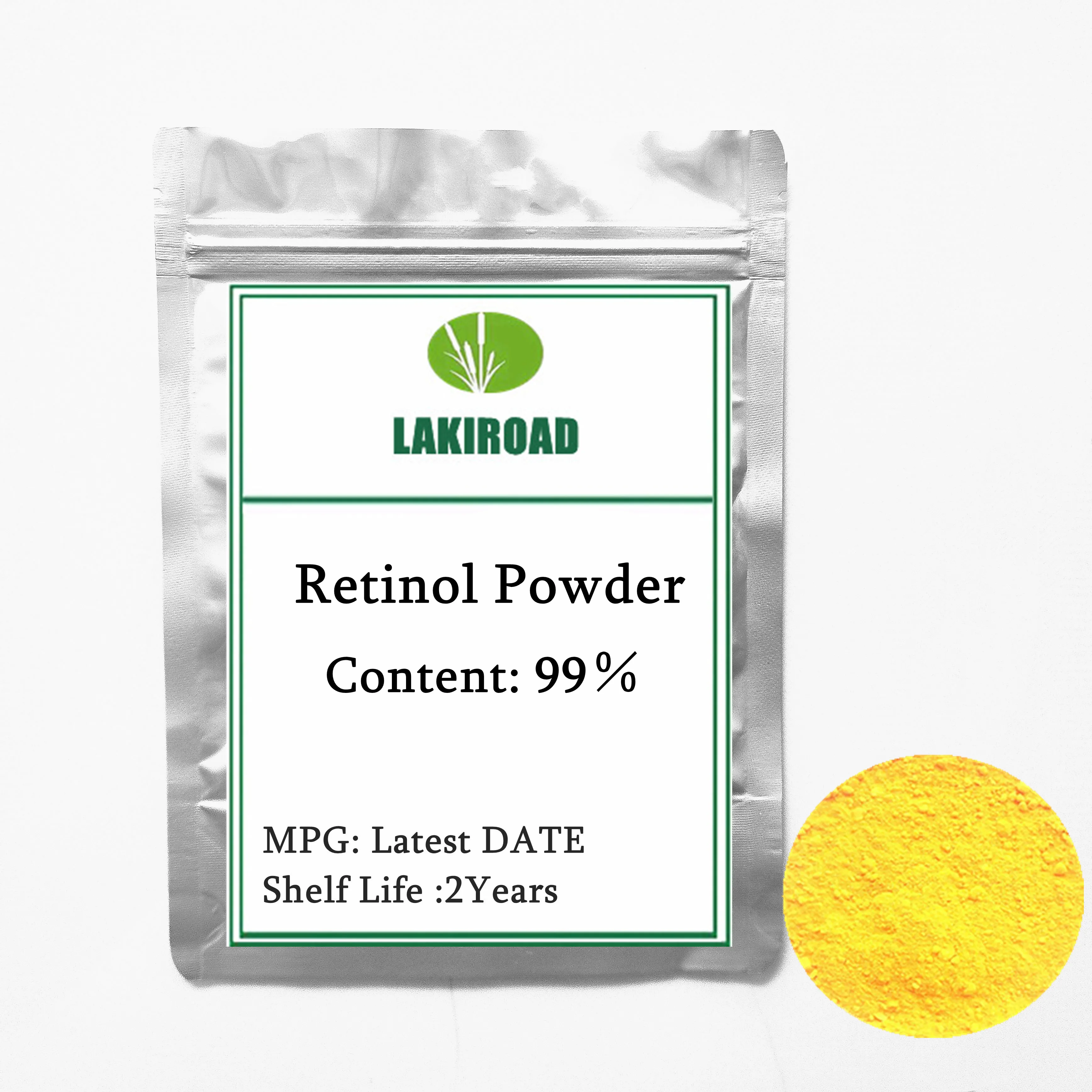 Pó puro natural do retinol da categoria cosmética/vitamina a do pó anti ...