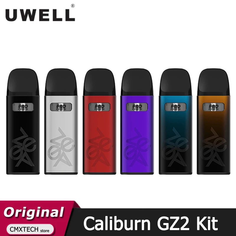 Original-Uwell-Caliburn-GZ2-Pod-Kit-850mAh-Battery-17W-with-2ml ...