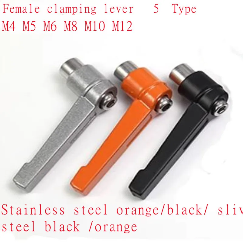 1PC-M4-M5-M6-M8-M10-M12-M16-stainless-steel-steel-Clamping-Lever ...