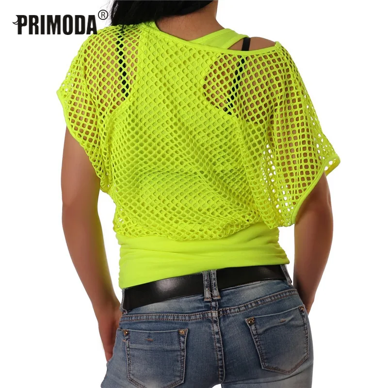 Neon Mesh Tank Tops
