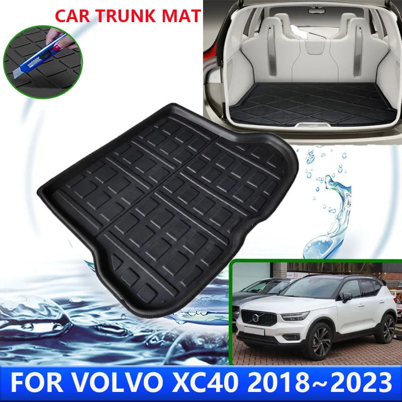 For Volvo XC40 2018~2023 2019 2020 2021 Car Rear Trunk Protector Pads ...