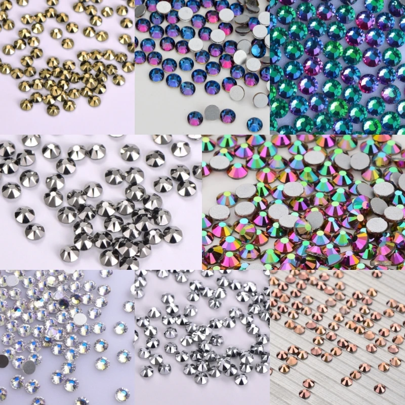 SS3-SS30-Starry-Sky-Glass-Flatback-Rhinestone-Glitter-Crystals-Glue-On ...