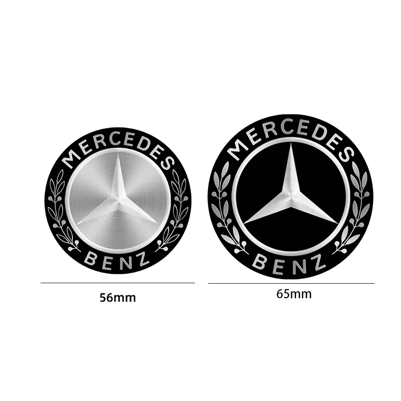 4Pc 56mm/65mm Car Wheel Center Hub Cap Auto Rim Covers For Mercedes ...