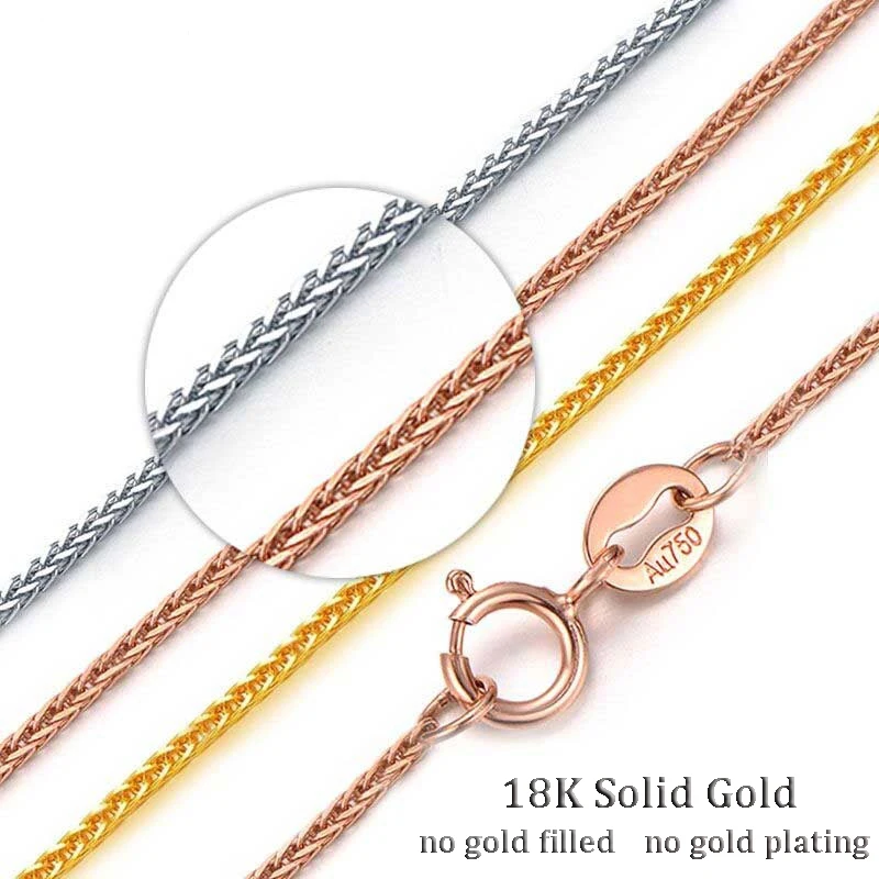 Real-18K-Gold-Chopin-Necklace-for-Women-Genuine-AU750-Versatile-Style ...