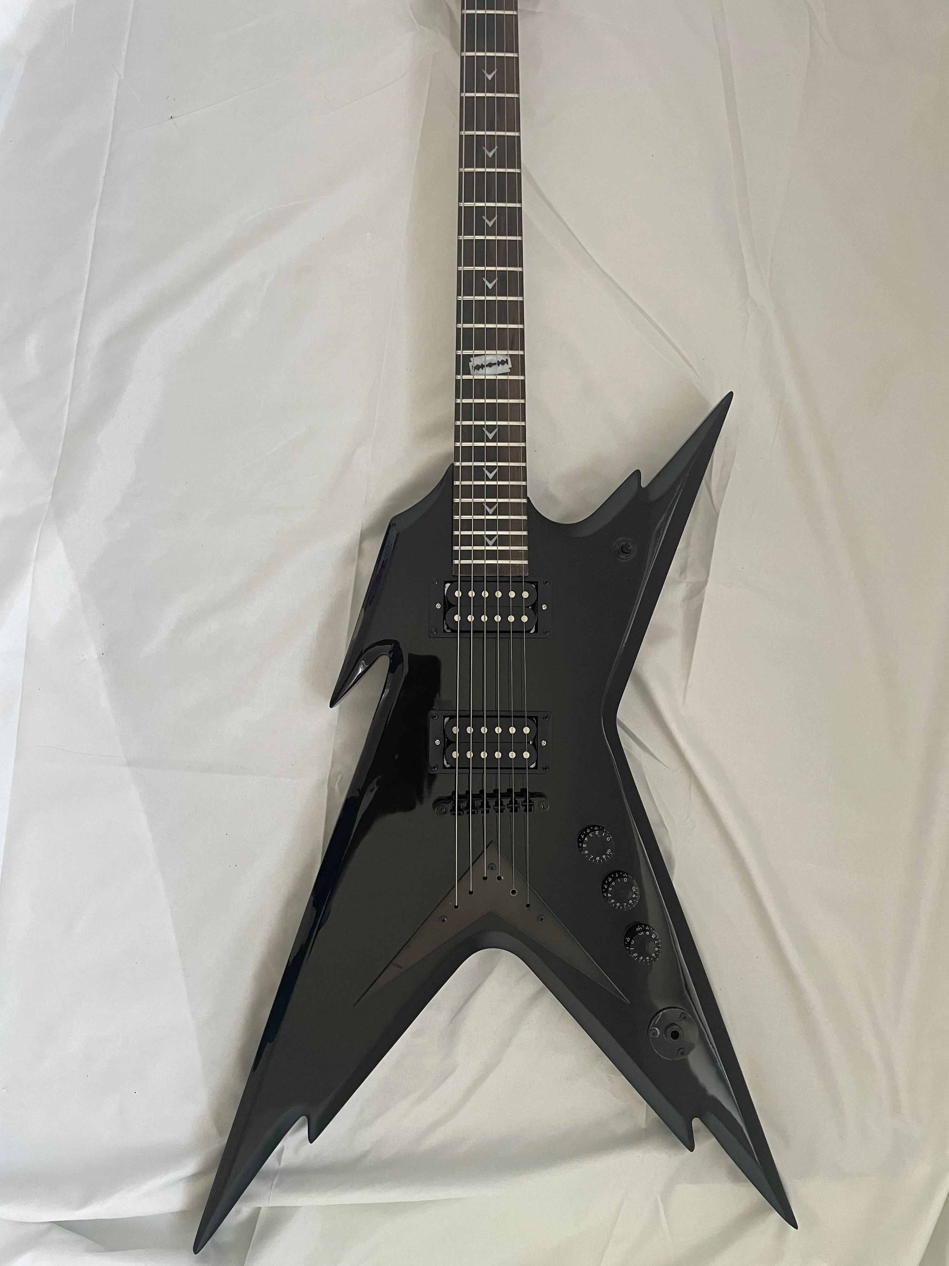 Dean-Guitarra-el-trica-preta-cl-ssica-Razorback-Dimebag-guitarra-el ...