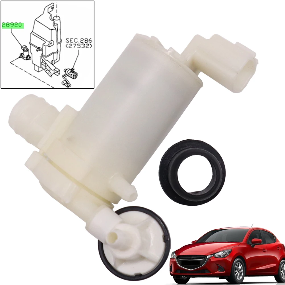 Car-Front-Rear-Windshield-Wiper-Washer-Motor-Pump-Motor-For-Mazda-2-07 ...