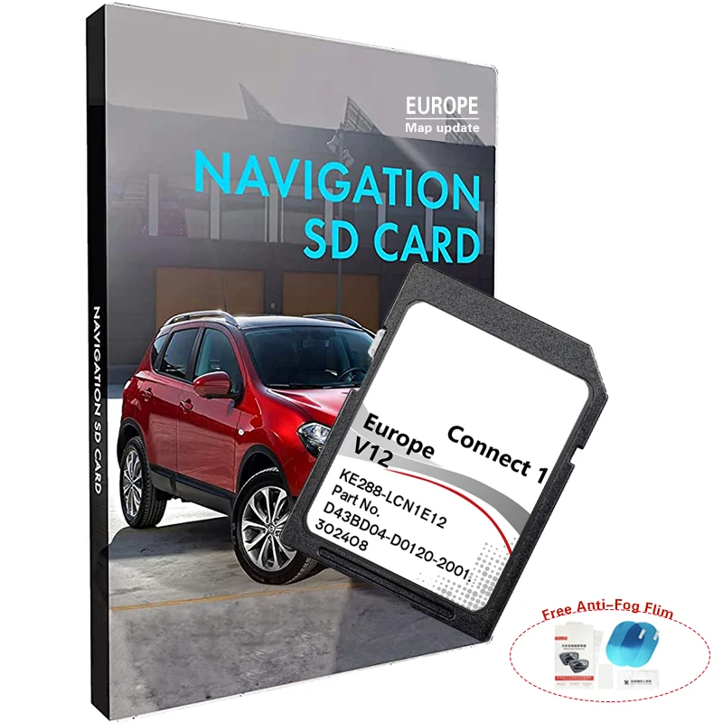 Brand-New-for-Nissan-Qashqai-Juke-Note-Connect-1-V12-Memory-SD-Card-Sat ...