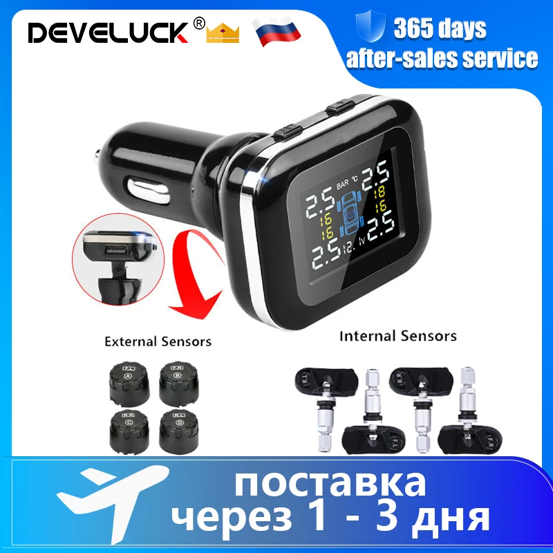 Develuck-Smart-Car-TPMS-Upgraded-Cigarette-Lighter-Angle-Adjustable ...