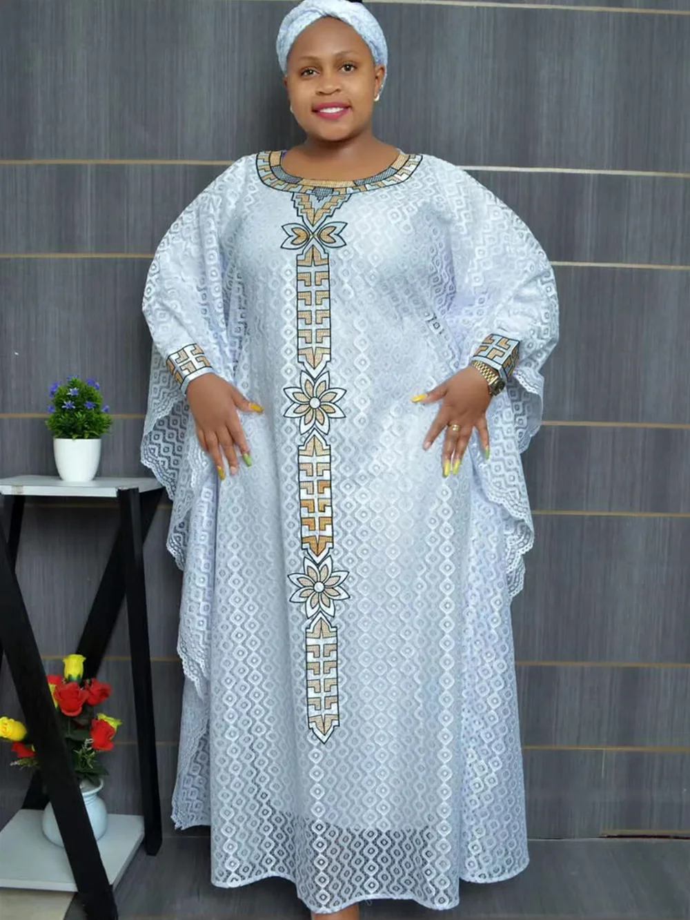 African-Dresses-for-Women-Muslim-Fashion-Lace-Boubou-Dashiki ...