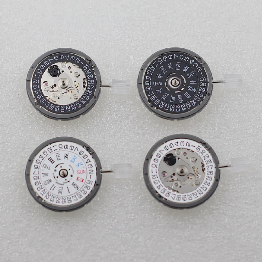 New NH35 Watch Movement NH36 Mechanical Movement Black Date Power ...