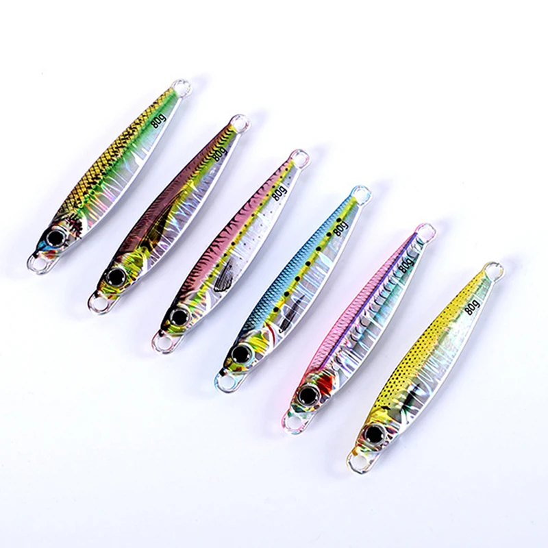 3D Printing Speed Sinking Tungsten Metal Jig 10g 20g 30g 40g 60g 80g 100g 120g Luminous Long ...