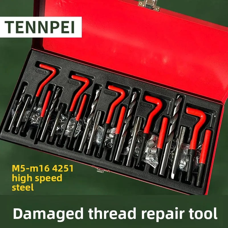 131-Piece Spiral Repair Tool Taper Reamer Set Hand Operated Self ...