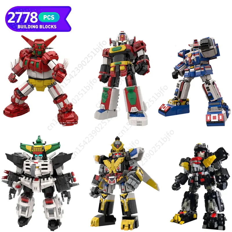 Moc Japanese Anime Robot Gettered Super Turboed Dancougared Building ...