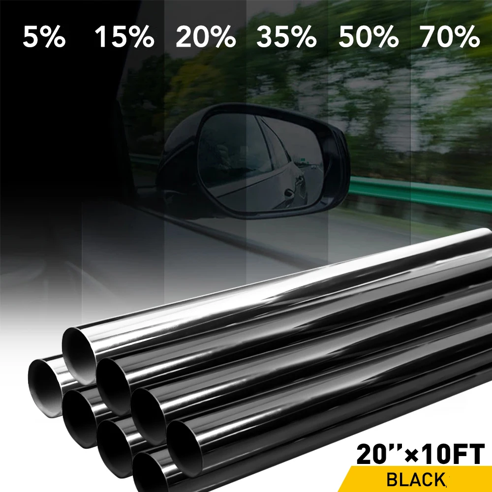50x300cm Car Window Film Large Truck Solar Film Black Anti-peep Privacy ...