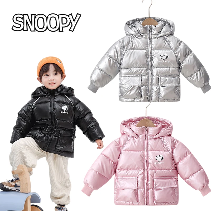 Snoopy Children's Coat Winter Teenage Baby Boys Girls Cotton-padded ...