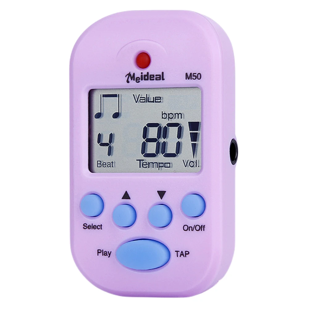 M50-Guitar-Metronome-Clip-on-Pocket-Metronome-Professional-Dual-channel ...