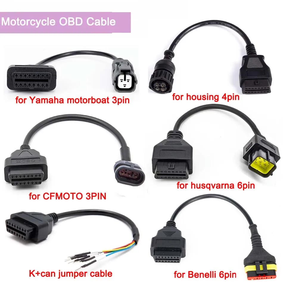 Motorcycle-OBD2-For-Ymaha-motorboat-3pin-Benalli-6pin-CFMoto-3PIN ...