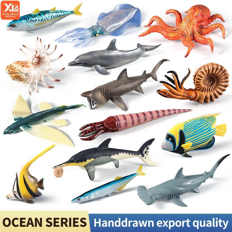 Sea-Life-Underwater-World-Whale-Shark-Octopus-Penguin-Action-Figure ...