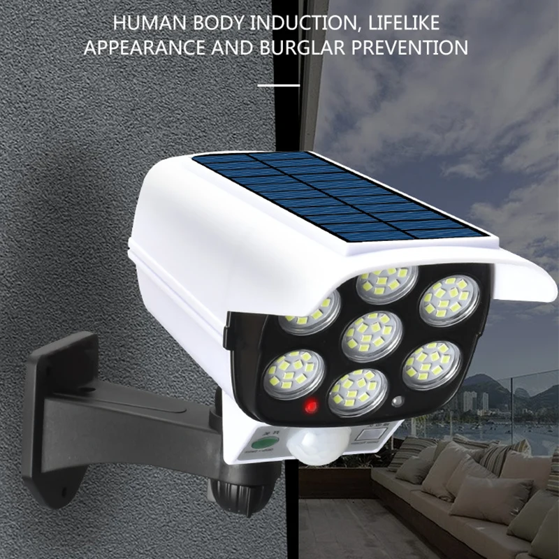 Solar Monitoring Light Garden Sensor Street Lamp Intelligent Remote ...