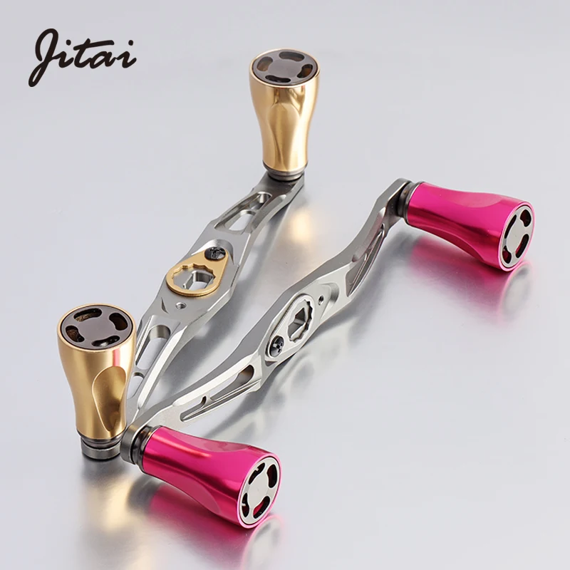 Jitai 베이트 캐스팅 낚시 릴 핸들, 37g CNC, 알루미늄 합금 손잡이, 스테인레스 스틸 bbs, 바다 낚시 구멍 크기 ...