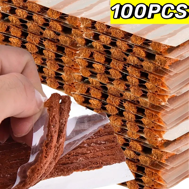 100PCS-Car-Motorcycle-Tire-Repair-Strips-Tubeless-Seal-Strip-Tyre ...