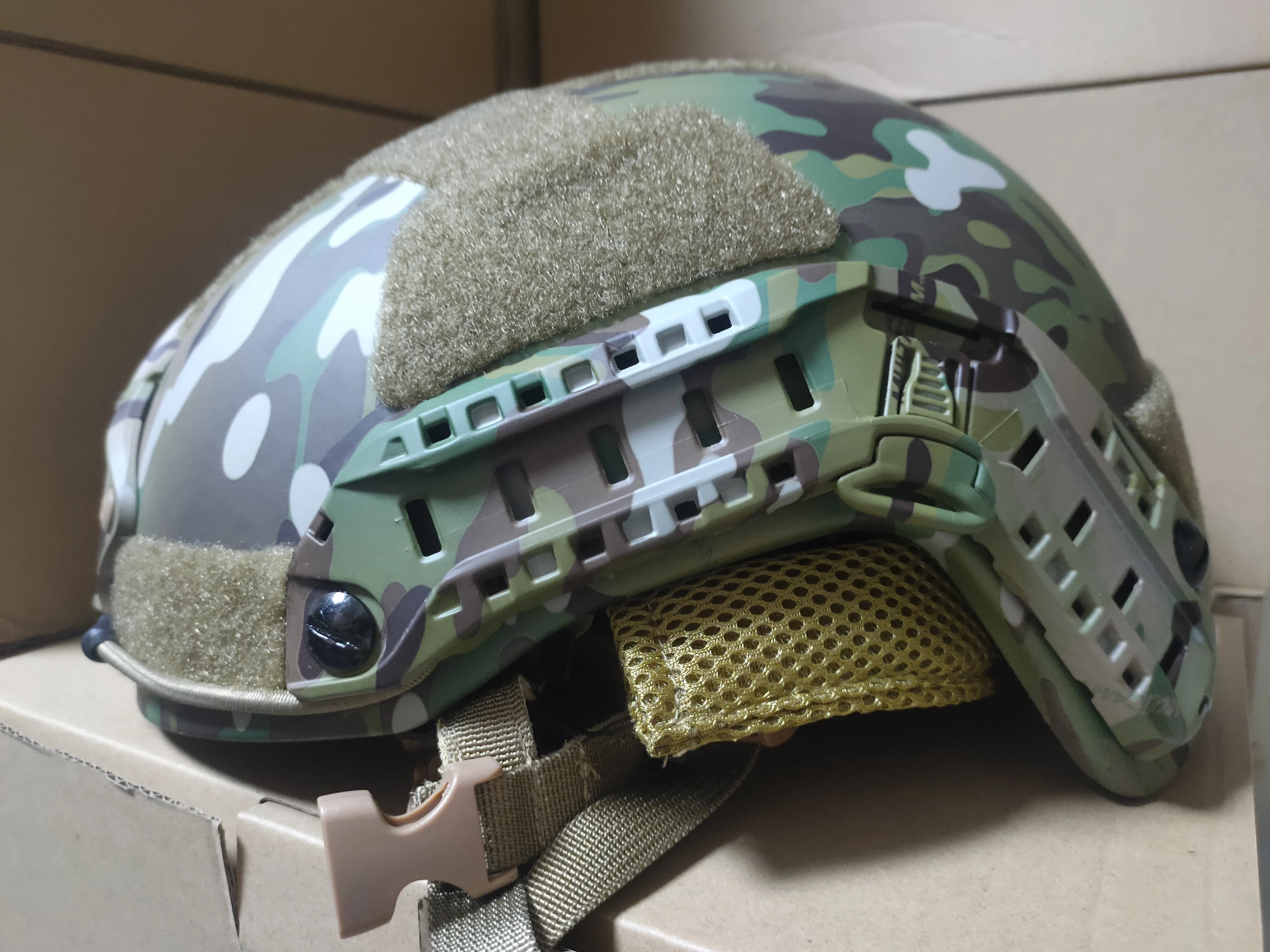 Multicam Camouflage Ballistic Iiia Bullet Proof Uhmw-pe Helmet High ...