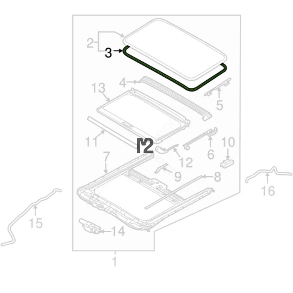 Kia Sunroof Diagrams