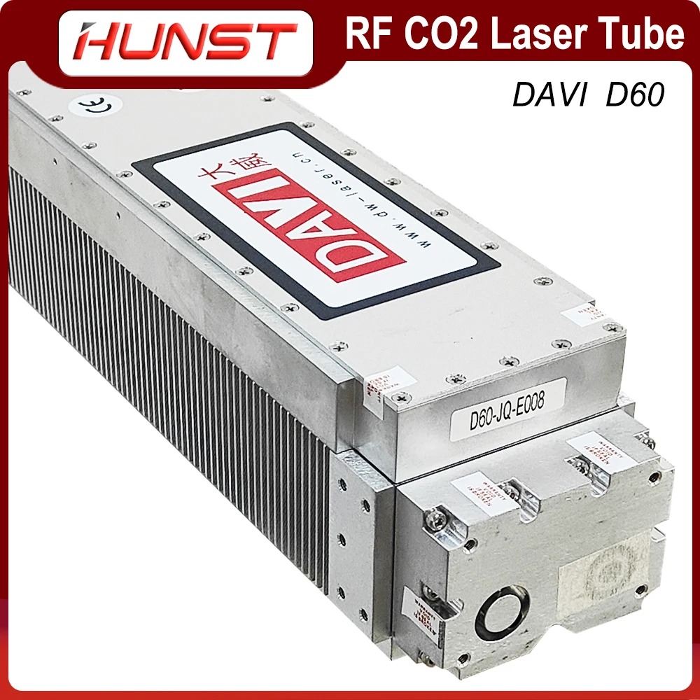 HUNST-CO2-RF-Laser-Tube-60W-80W-10-6um-Metal-Laser-Tube-DAVI-D60-for ...