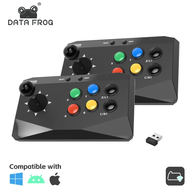 Data-Frog-Game-Arcade-Keyboard-Wireless-Controller-for-Street-Fighter ...