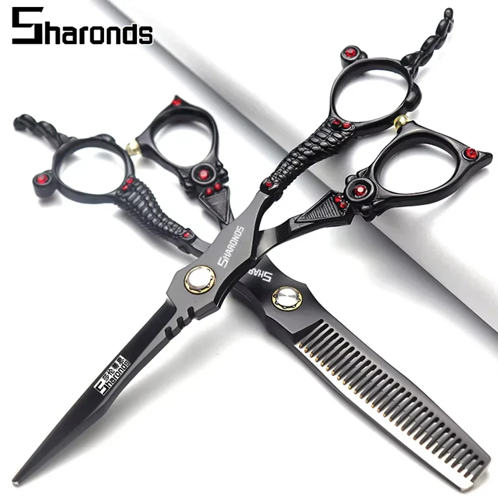 SHARONDS-6-Inch-Thinning-Scissors-Hair-Salon-Hairdressser-Clippers ...