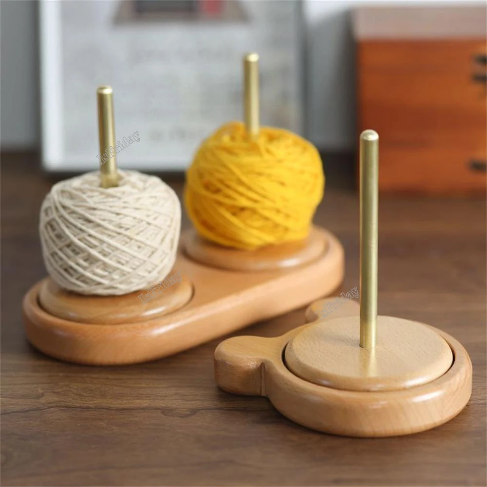 Rotatable-Winding-Wool-Spool-Wool-Thread-Winding-Tools-Wooden-Stand ...